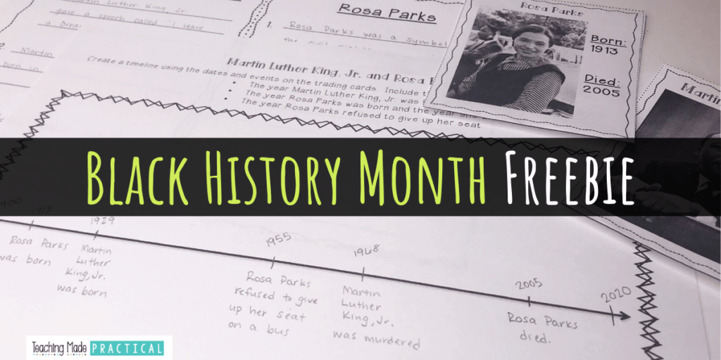 A Free Activity for Black History Month or MLK Day - Teaching Made ...