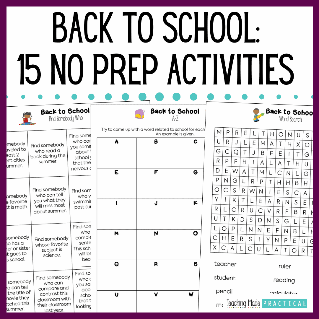 All About Me Bag Activity Ideas and Instructions - Teaching Made Practical